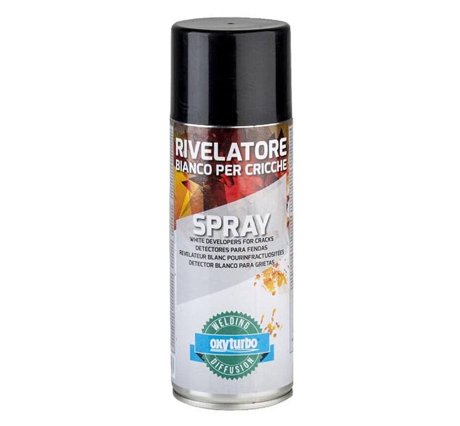 SPRAY RIVELATORE BIANCO PER CRICCHE – 400ml - Laboratorio Saldatura