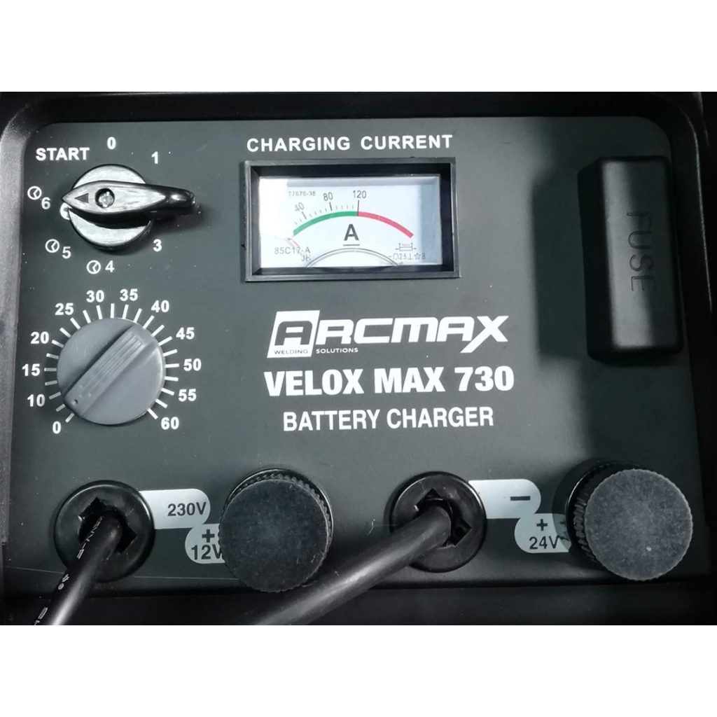 ARCMAX VELOX MAX 730 | Caricabatteria Avviatore 12V/24V - 150A/700A