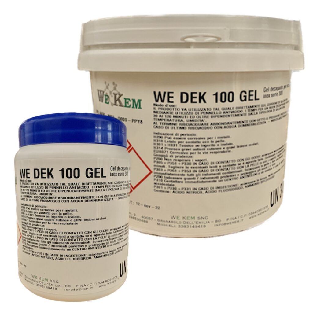 WE DEK 100 GEL DECAPANTE INOX - Laboratorio Saldatura